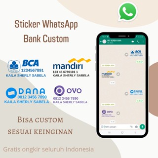 Jual sticker whatsapp custom stiker wa bank nomor rekening stiker suka ...