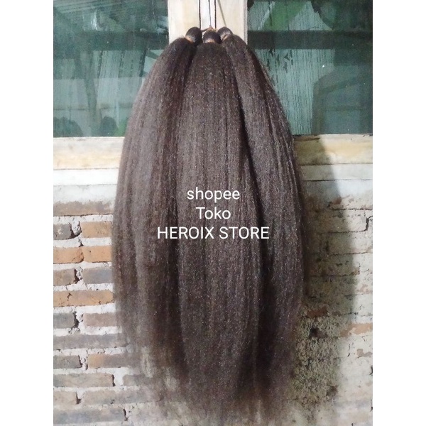 Jual Rambut cemara warna coklat tanah/rambut cemara coklat gelap/RAMBUT ...