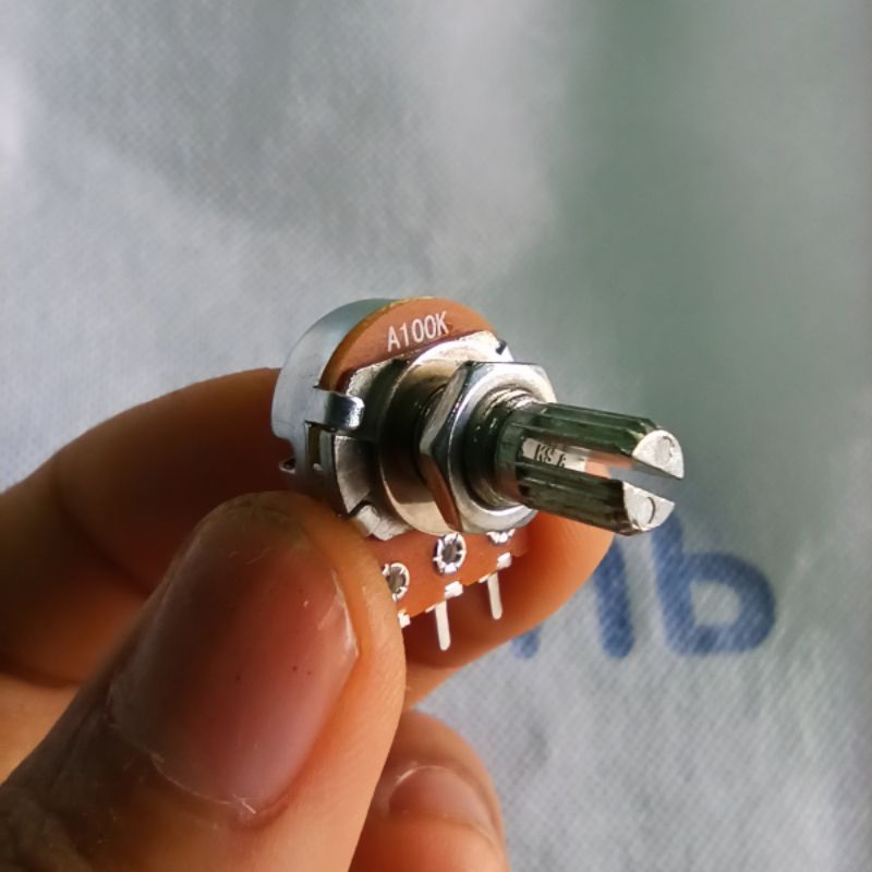 Jual Potensio As Pendek A100K Alpha Plus untuk efek amplifier audio kit ...