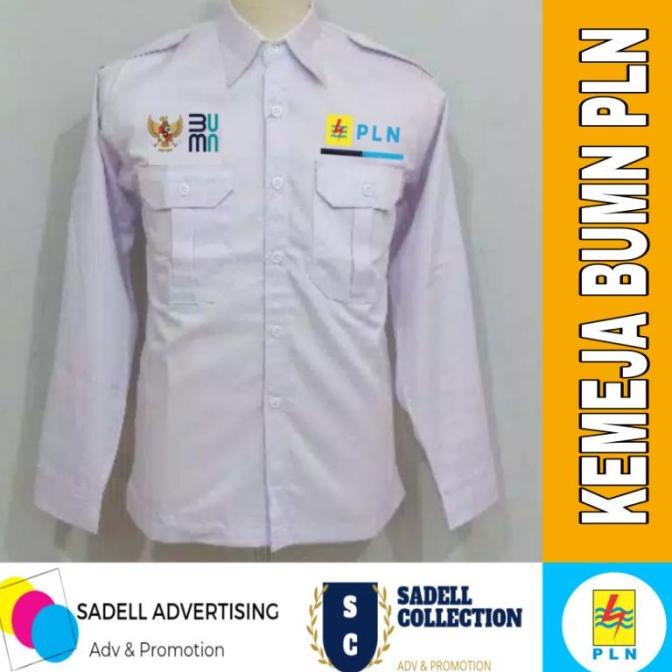Jual KEMEJA PDH PLN BUMN SERAGAM PDH PLN BUMN PUTIH LENGAN PANJANG PRIA ...