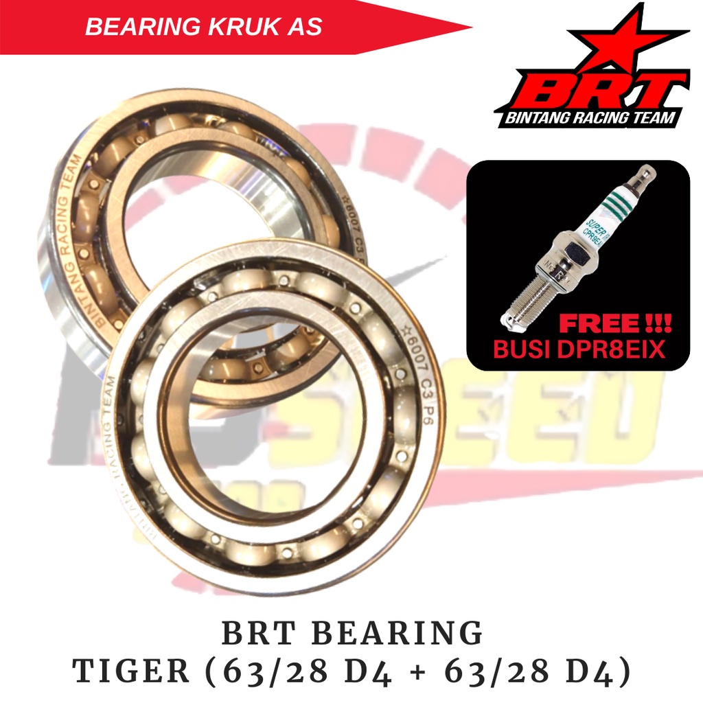 Jual BRT Bearing Laher Kruk As Honda Tiger Set 63/28 D4-18A 45015044 / BRT Forged Carbon Super ...