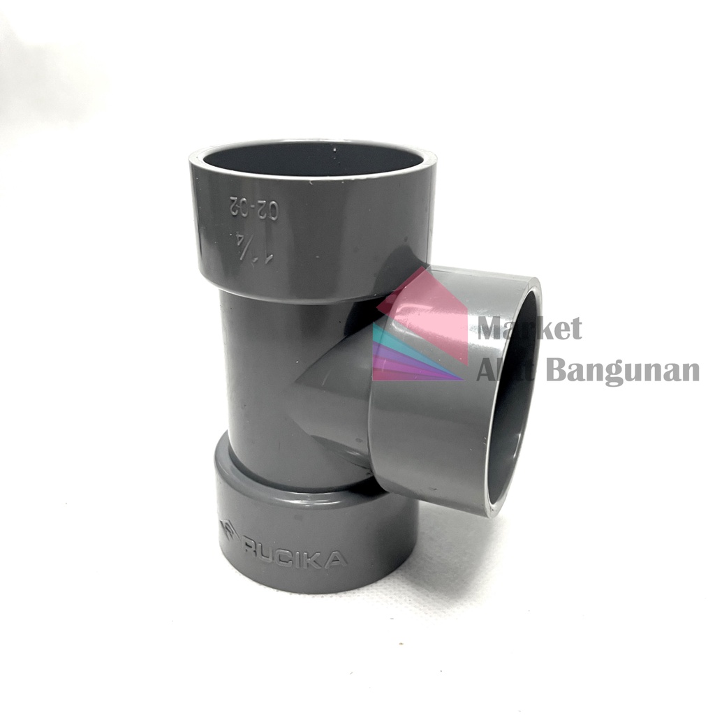 Jual Tee D 1 1/4" PVC RUCIKA / T D 1 1/4 Inci Fitting PVC RUCIKA ...