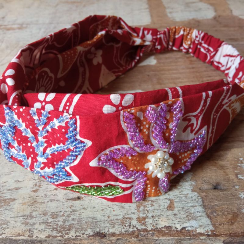 Jual Bando Batik / Bando Payet / Headband Batik / Aksesoris Rambut ...