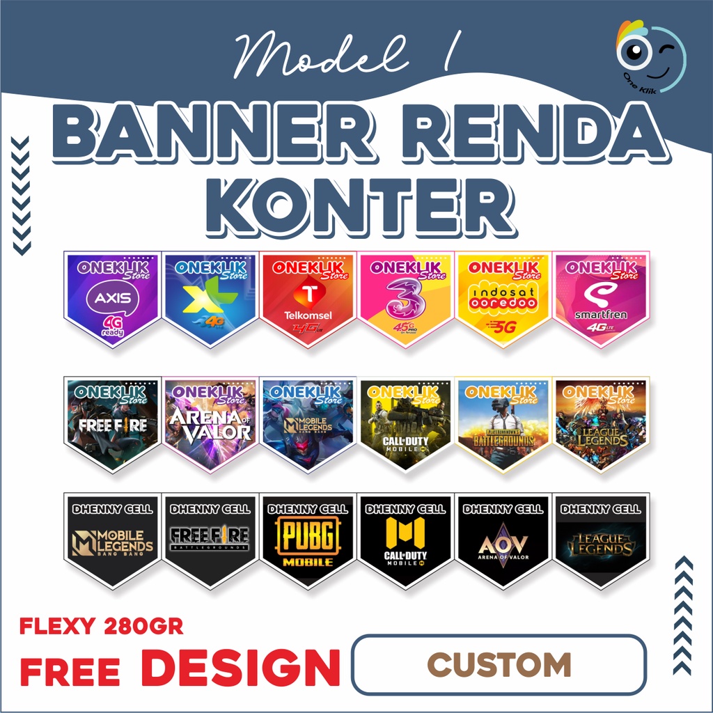 Jual Banner Renda Konter / Spanduk Konter Murah /Flag Banner Murah / Spanduk Murah -Oneklik. 1 ...