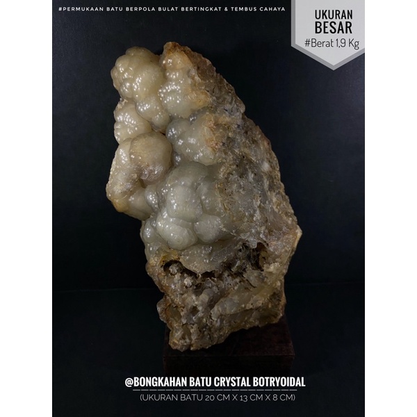 Jual Bongkahan Batu Crystal Botryoidal L25 atau Batu Kristal Alam atau ...