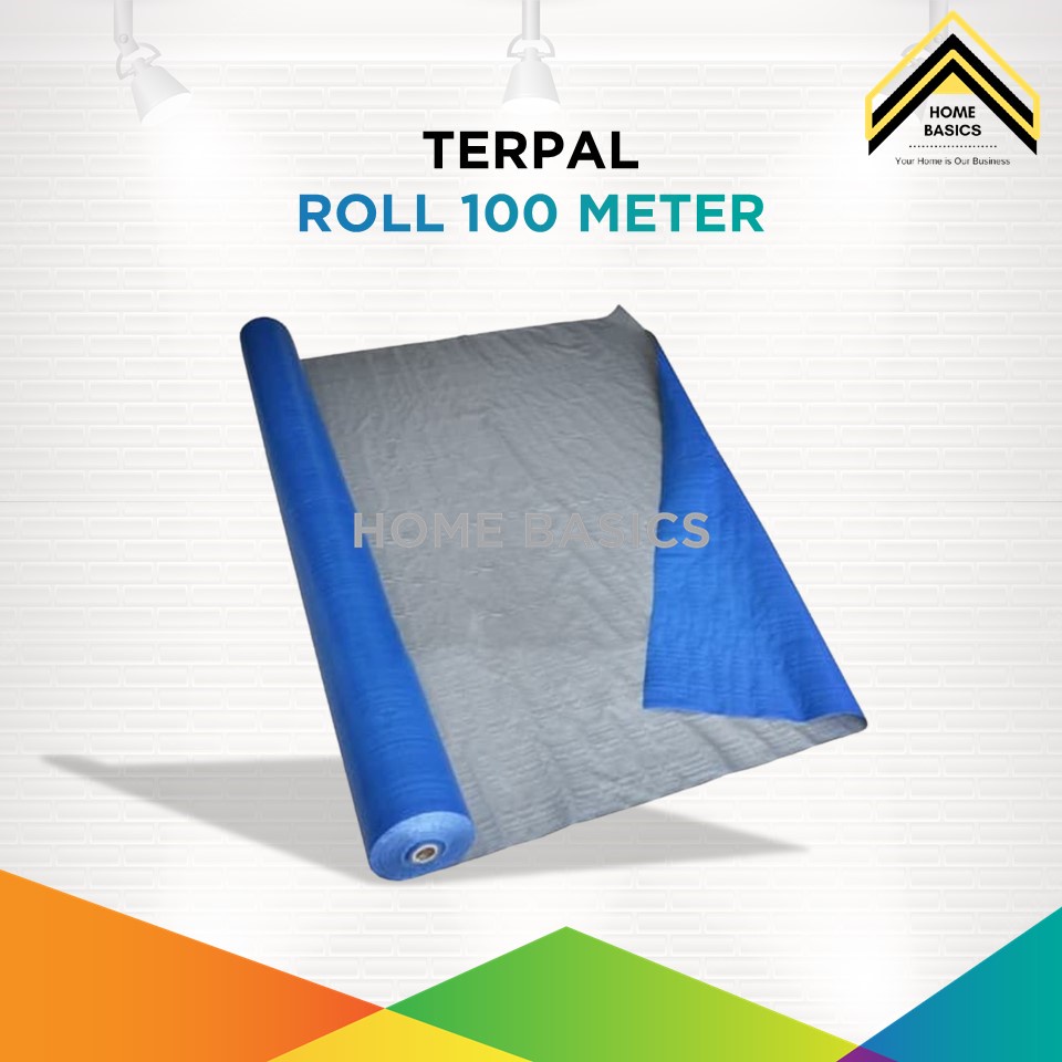 Jual Terpal Plastik Roll 100 Meter / Tenda Biru / Terpal Gulung ...