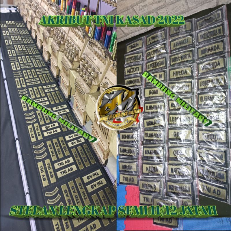 Jual Papan Nama Wing PDL TNI AD Terbaru Bordir Akribut Seragam Model Semi Jatah 2022 Tactical ...
