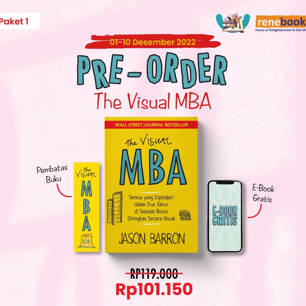 Jual Buku The Visual MBA, Penulis: Jason Barron, Penerbit: Renebook | Shopee Indonesia