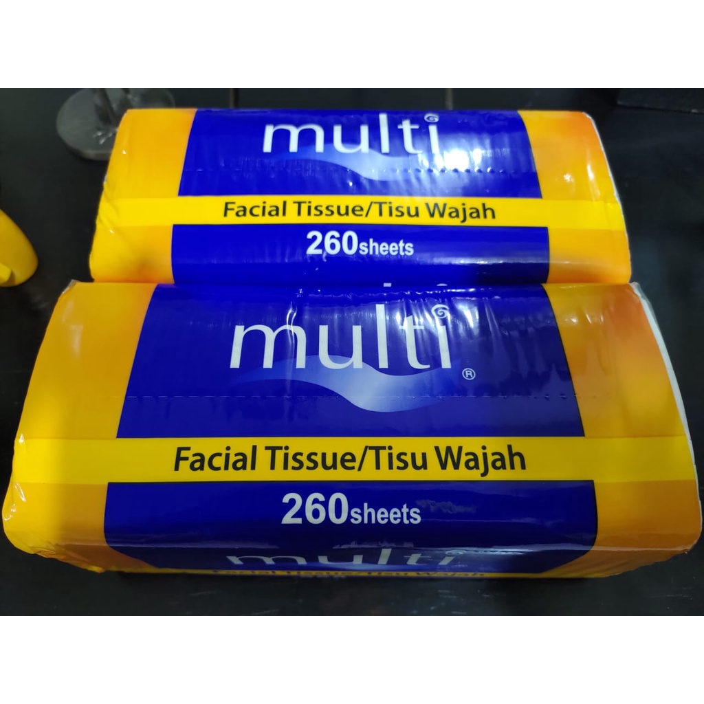 Jual TISU WAJAH FACIAL TISSUE MULTI ISI 260 TISSUE PAK MP-01 2 PLY 2 ...