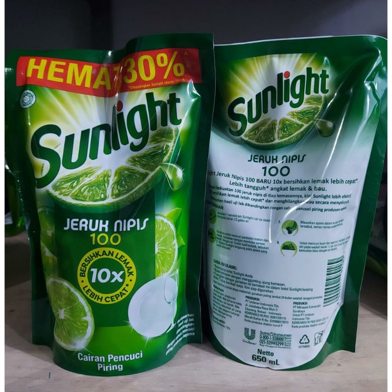 Jual SUNLIGHT JERUK NIPIS 650ML | Shopee Indonesia