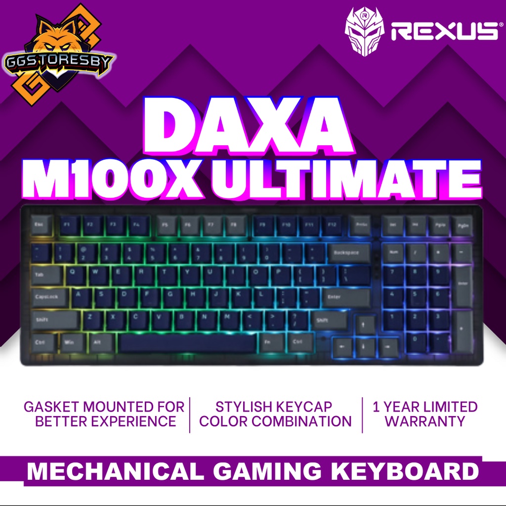 Jual REXUS DAXA M100X ULTIMATE WIRELESS MECHANICAL Gaming Keyboard ...