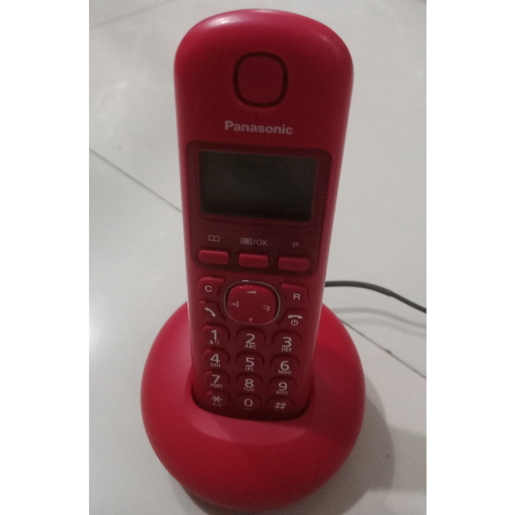 Jual Telepon Wireless Phone Panasonic KX-TGB210 Telepon rumah (Merah) | Shopee Indonesia