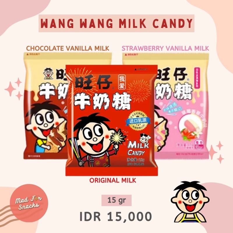 Jual Wang Wang WangWang Milk Candy/ Permen Susu WangZai | Shopee Indonesia