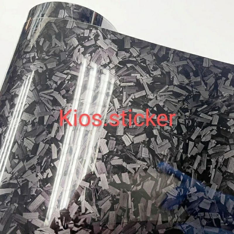 Jual Sticker Skotlet Karbon Forged Hitam 5D Super Glossy Scotlite ...