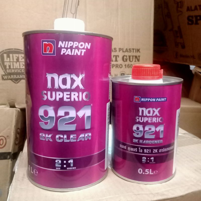 Jual Clear Nax 921 Nippon paint 1L set | Shopee Indonesia