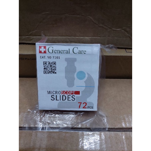 Jual MICROSCOPE SLIDE GC/OBJEK KACA GENERAL CARE 7101 72PCS | Shopee ...