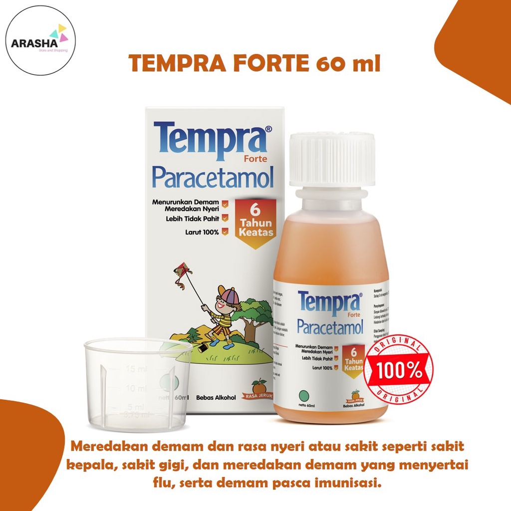 Jual TEMPRA FORTE JERUK 60 ml - MEnurunkan Demam Anak Dan Meredakan ...