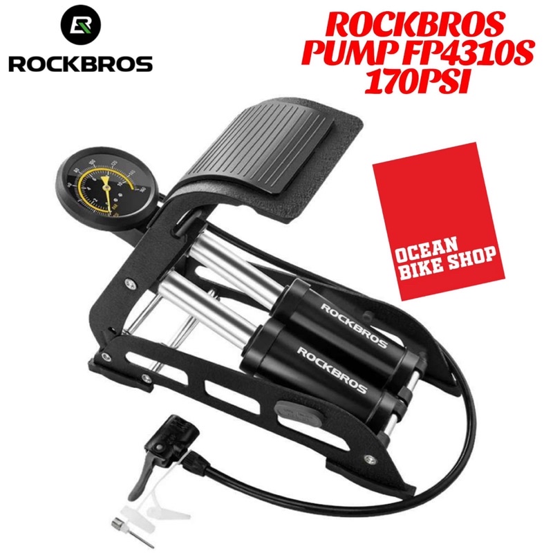 Jual Rockbros Pompa Sepeda Injak FP4310S Multi Guna Double Silinder ...