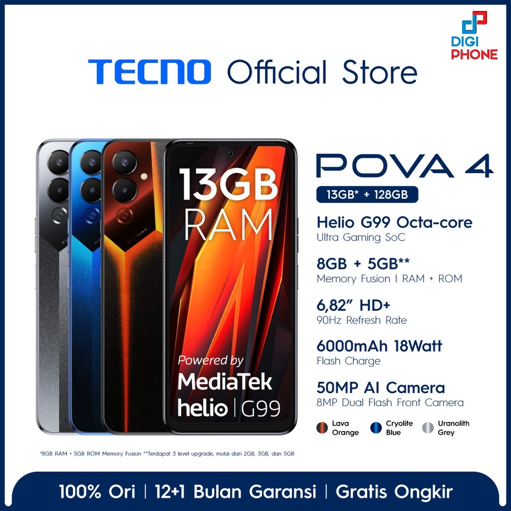 Jual Tecno Pova 4 (Garansi Resmi Tecno Indonesia) | Shopee Indonesia