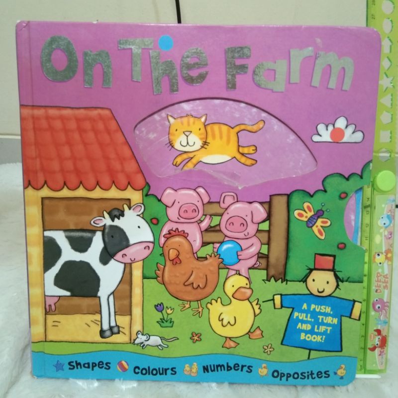 Jual Buku anak boardbook ON THE FARM A Push, Pull, Turn and Lift Book ...