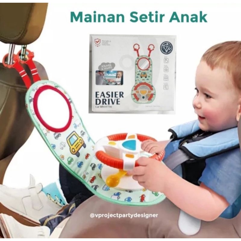 Jual Mainan setir anak fleksibel for traveling Mainan setir compact ...