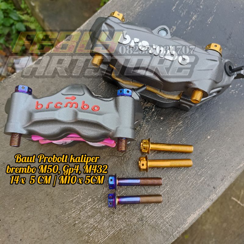 Jual BAUT PROBOLT KALIPER BREMBO M50 M432 GP4RS BAUT PROBOL M10X5CM BAUT PROBOLT 14X5CM BAUT ...