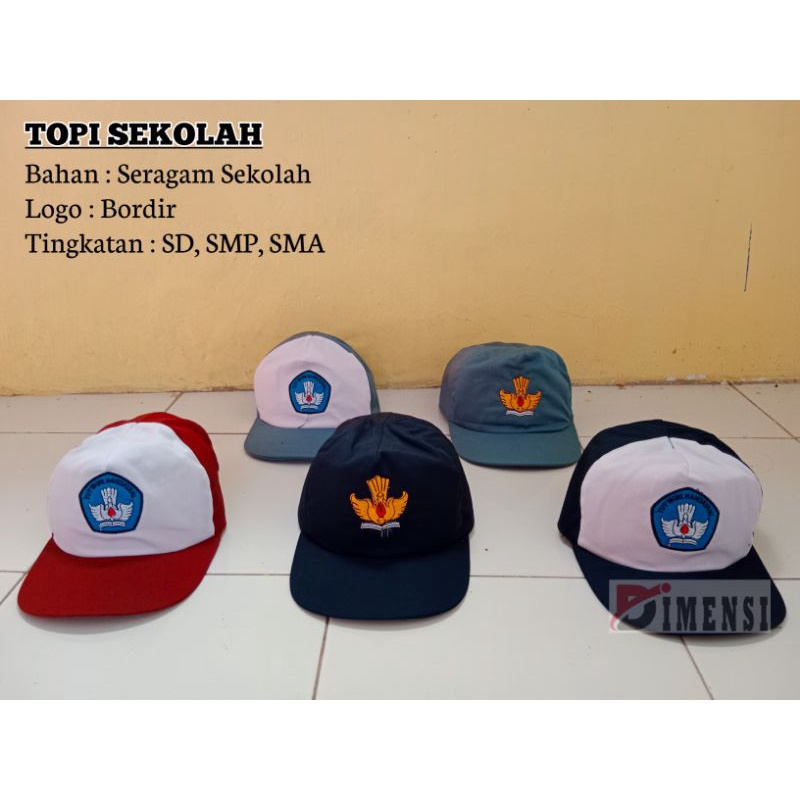 Jual Topi Seragam Sekolah SD SMP SMA Logo Tutwuri Bordir | Shopee Indonesia