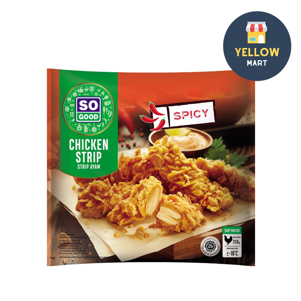 Jual So Good Spicy Chicken Strip 250 Gram (FROZEN FOOD BANDUNG ...