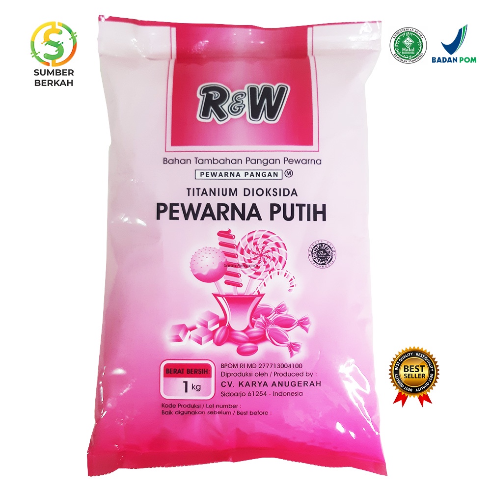 Jual Pewarna Putih Pemutih Makanan Rajawali R&W RW 1 kg Bakpau Kerupuk ...