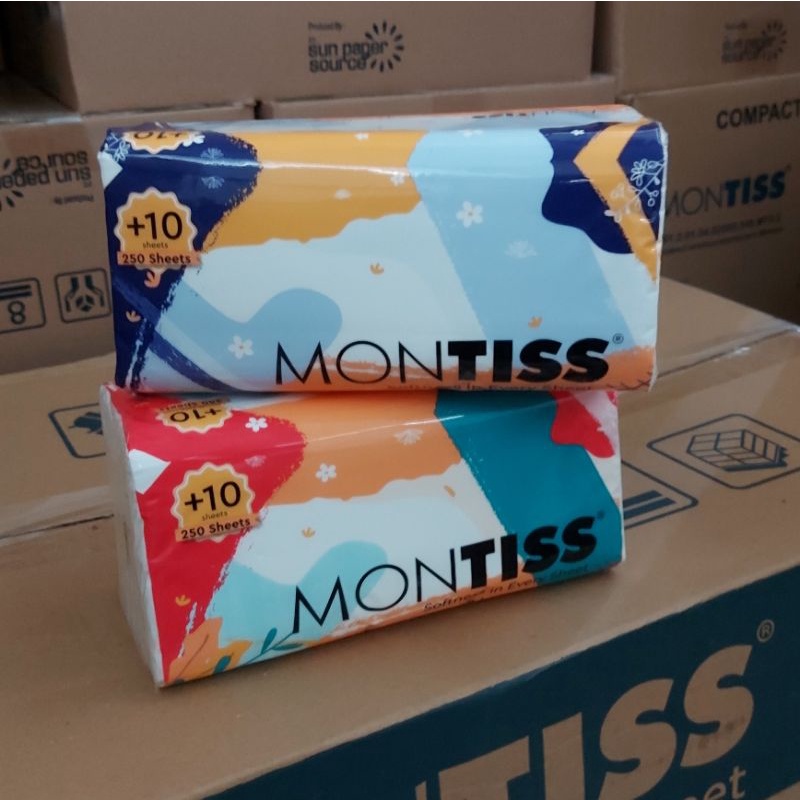 Jual FACIAL TISSUE | TISU WAJAH MONTISS ISI 260 Sheets 2 Ply / 48 ...