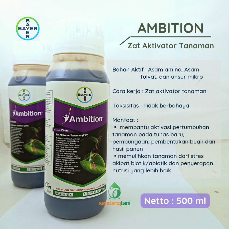 Jual AMBITION Zat Aktivator Tanaman Asam Amino Asam Fulvat dan Pupuk Mikro dari PT Bayer ...
