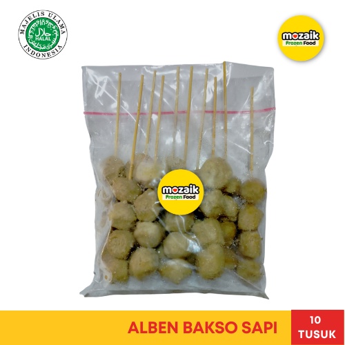 Jual Alben Bakso Sapi isi 10 Tusuk Frozen Food Palembang 450 gram ...