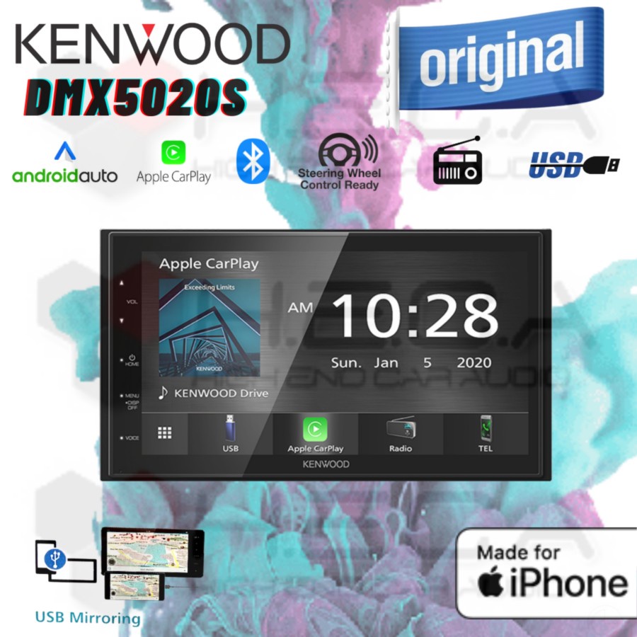 Jual KENWOOD DMX-5020S Head Unit Double Din Tape Audio DMX5020S Universal | Shopee Indonesia
