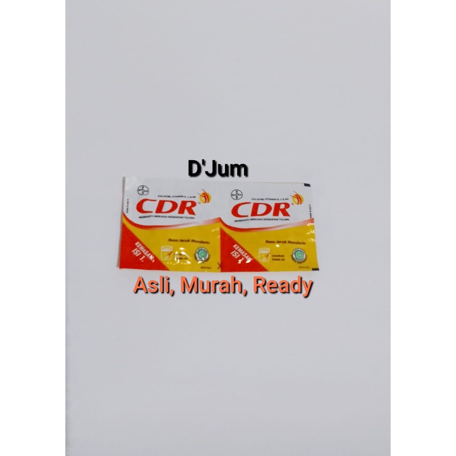 Jual CDR 1 STRIP 2 SACHET TABLET EFFERVESCENT SUPLEMEN KALSIUM RASA ...