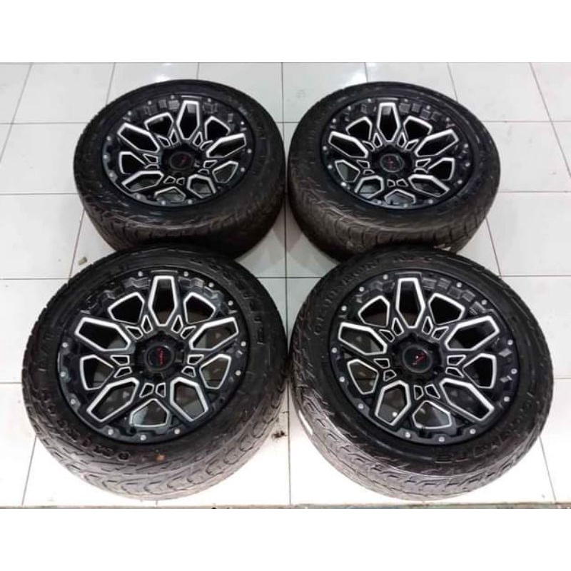 Jual Velg Paketan dan ban mobil Racing Hsr Ushi Ring 20 Pcd 6x139,7 +Ban A/T 285 50 R20 Buat ...