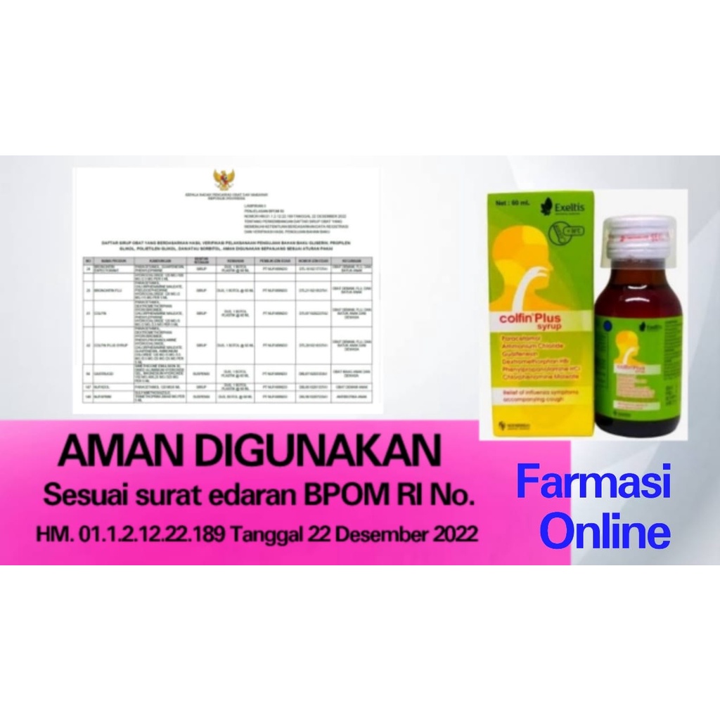 Jual Colfin PLUS Syrup 60 ml | Shopee Indonesia