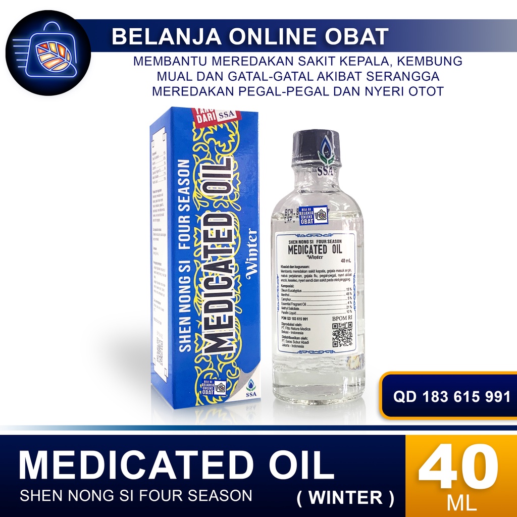 Jual FOUR SEASON MEDICATED OIL WINTER 40 ML | Shopee Indonesia