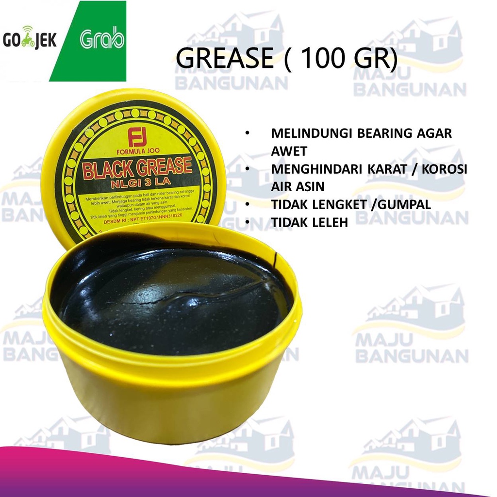 Jual Stempet Gemuk Pelumas Part Sepeda Motor Black Grease FJ 100 Gram ...