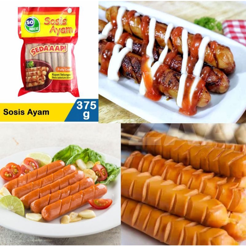 Jual Sosis Ayam So Nice 375gr | Shopee Indonesia