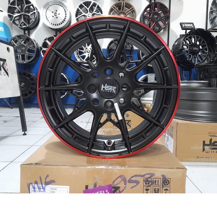 Jual velg racing r15 hsr ck05 model terbaru velg ring 15 brio datsun sigra ayla wheels kingdom ...