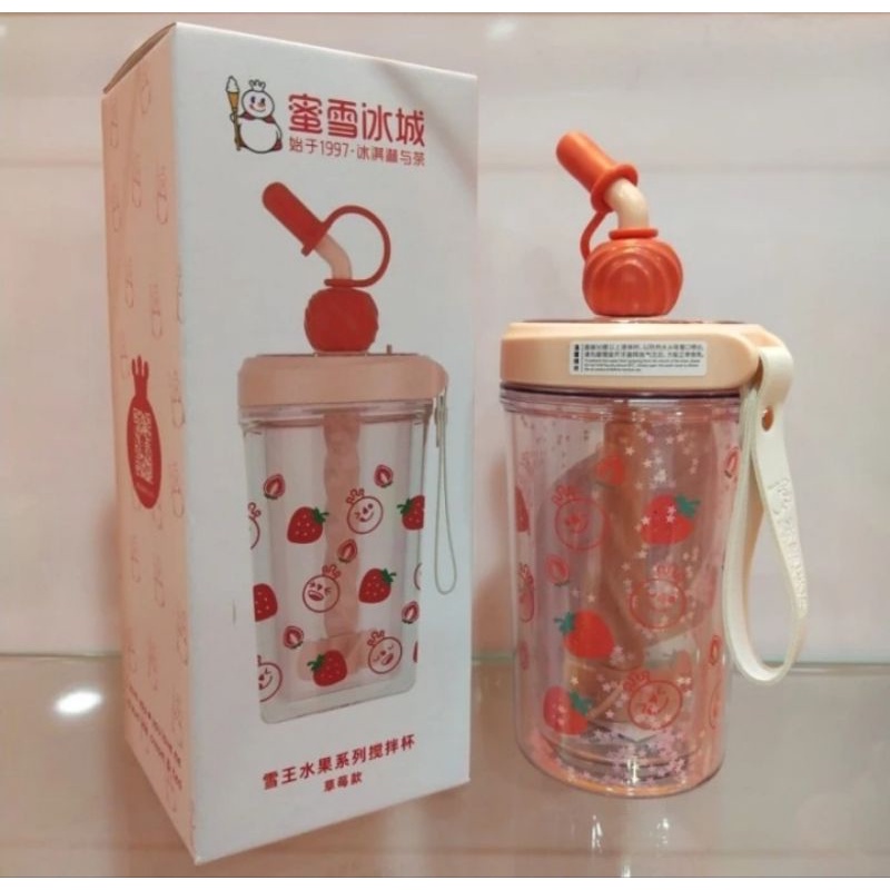 Jual Mixue Botol Minum 330ml - Tumbler Model Fruit Buah | Shopee Indonesia
