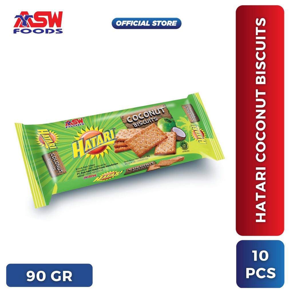Jual Hatari Coconut Biscuits ( 10 Pcs ) | Shopee Indonesia