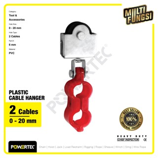 Jual POWERTEC Cable Hanger PVC 0-20mm Gantungan Kabel Carrier Roller ...
