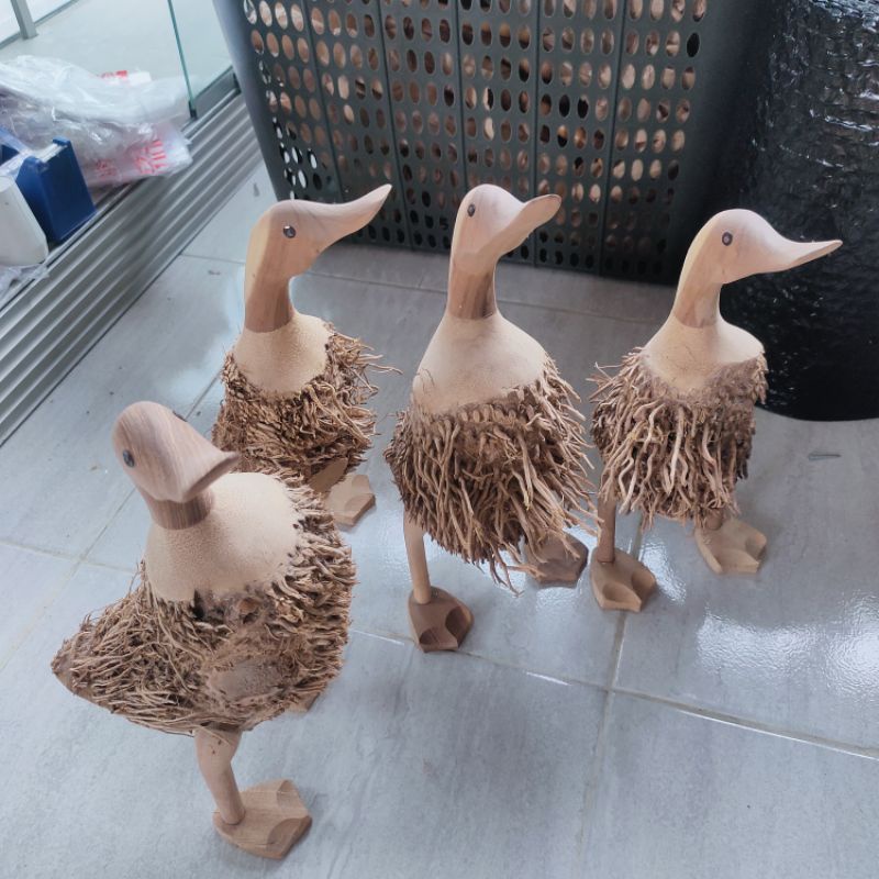 Jual Patung bebek akar patung bebek kayu berdiri | Shopee Indonesia