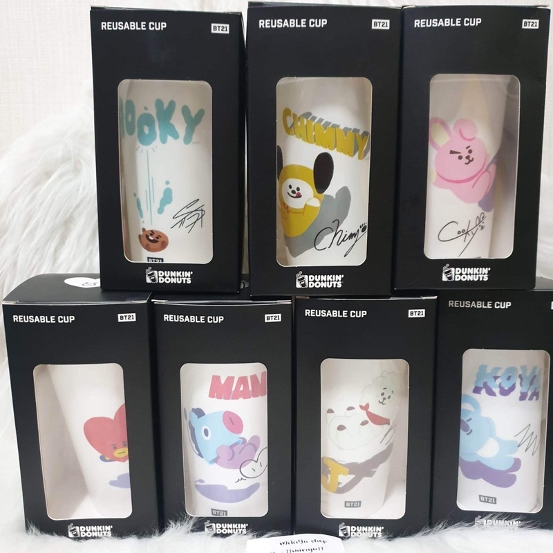 Jual Bt21 x Dunkin donuts Reusable Cup Official | Shopee Indonesia