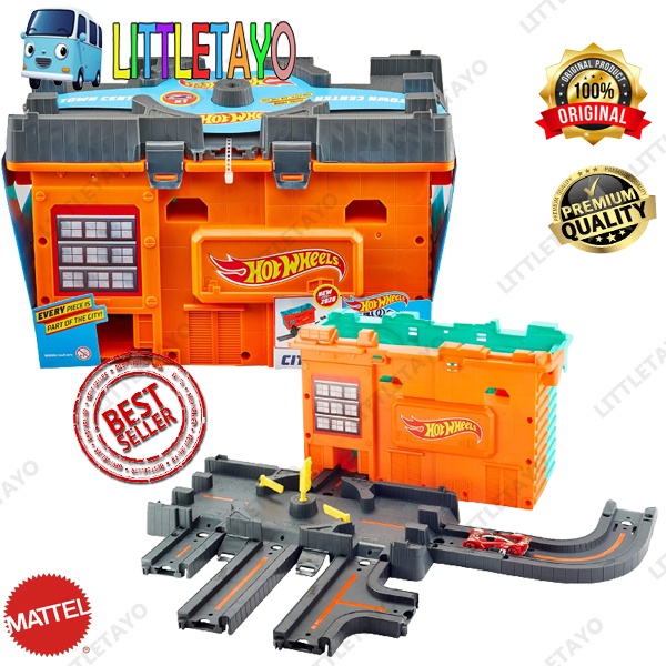 Jual HOTWHEELS CITY TOWN CENTER TRACK PLAY SET ORIGINAL MATTEL CITY ...