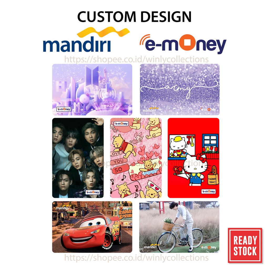Jual CUSTOM EMONEY MANDIRI ETOLL DESAIN BEBAS GAMBAR FOTO SUKA SUKA E ...