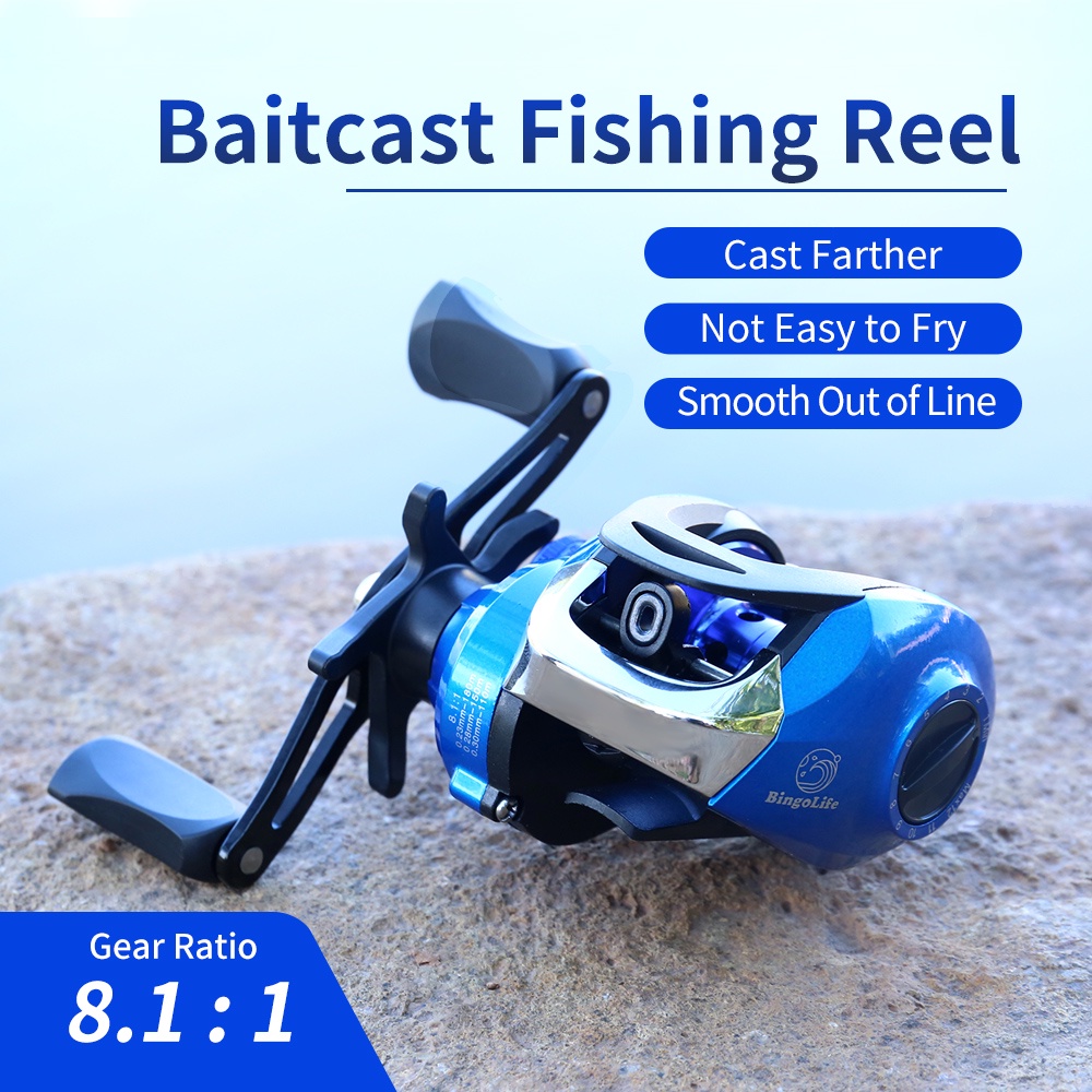 Jual Reel Pancing Set untuk Memancing Di Laut 18+1BB 8.1:1 Gear Ratio ...