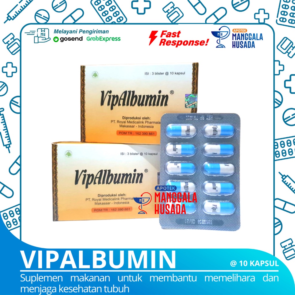 Jual VIPALBUMIN PER STRIP @ 10 KAPSUL | Shopee Indonesia