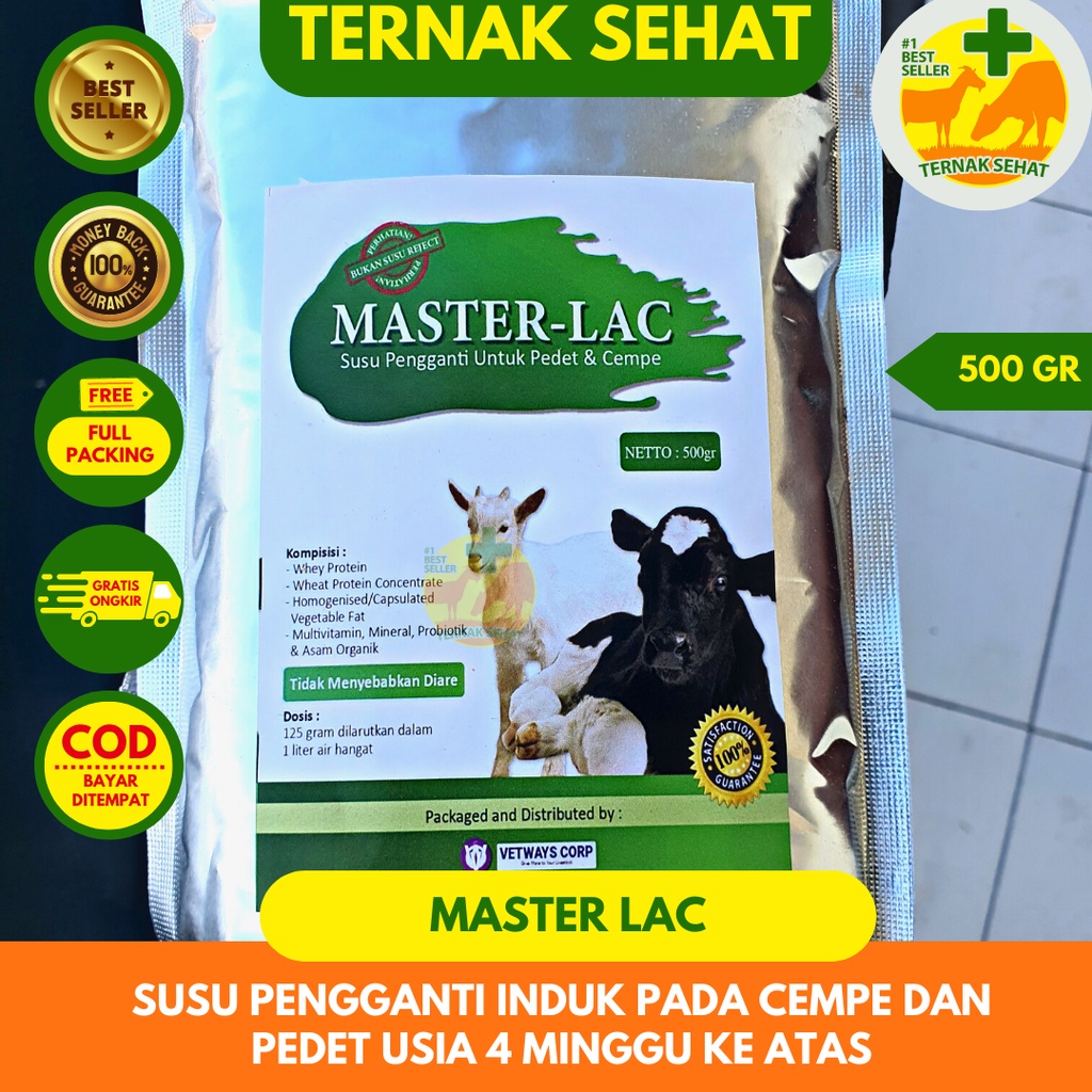Jual MASTER LAC 500gr dan 1kg - Susu Pengganti/Sambung Cempe dan Pedet ... Jual MASTER LAC 500gr dan 1kg - Susu Pengganti/Sambung Cempe dan Pedet ...
